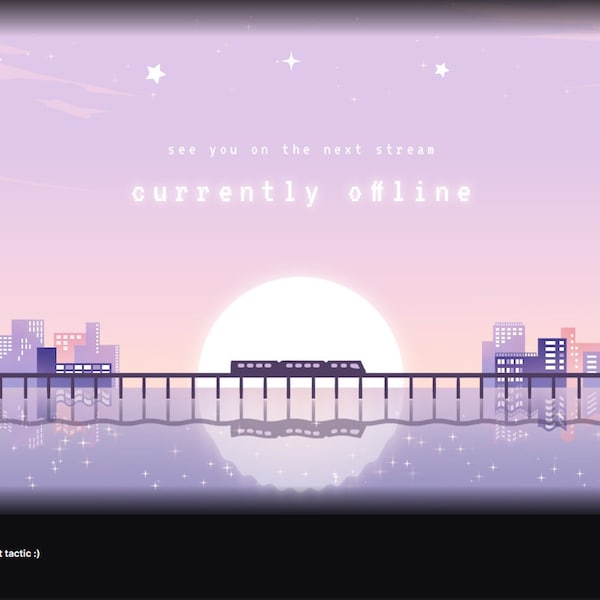 Dreamy City Animated Stream Pack | OBS, STREAMLABS, VTUBER | Cozy ...