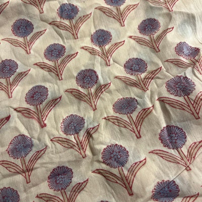 Hand Block Print, Printed Cotton Fabric, Block Printed Fabric, Block ...