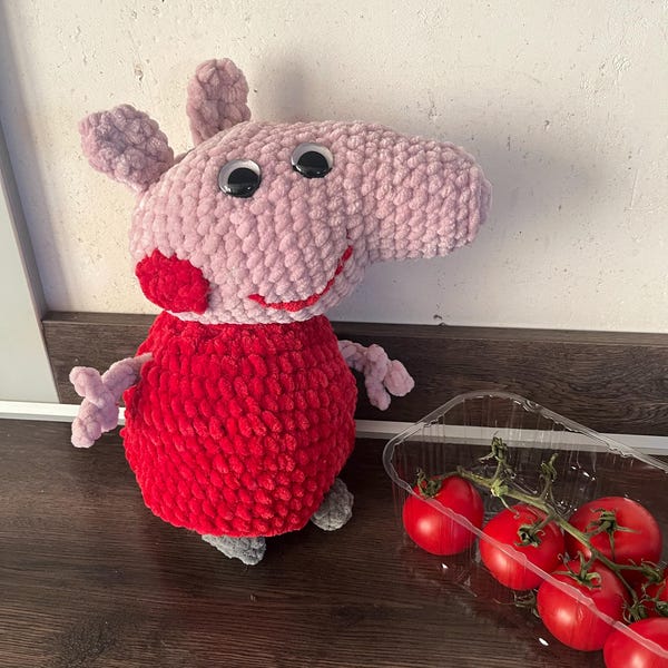 4 in 1 Peppa Pig Whole Family Included ! Daddy, Mommy, Peppa, Mini Peppa PDF Pattern, Pdf ...
