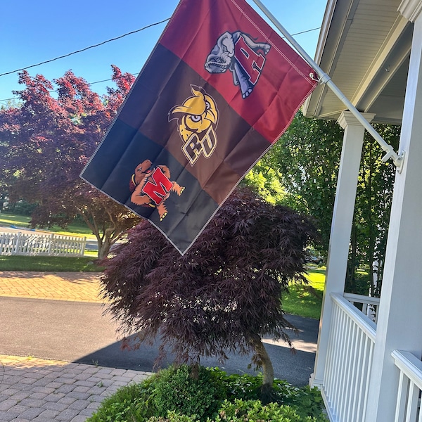 Custom House Divided Flag, Personalized Team Support Flag, Custom House ...