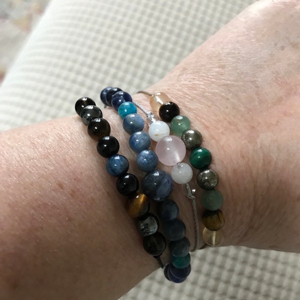 Empath Protection | Kyanite + Black Tourmaline + Tiger Eye + Hematite ...