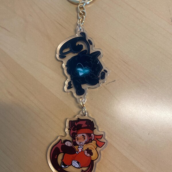 Smol Ninja Go Acrylic Keychains - Etsy