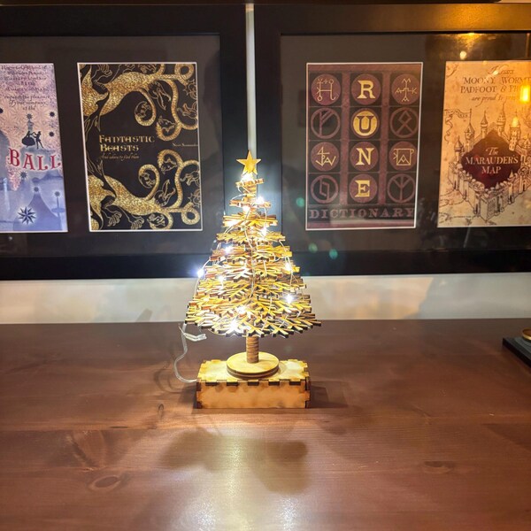 DIY 3D Christmas Tree With LED Lights - Warm&cozy Christmas Look, Set ...