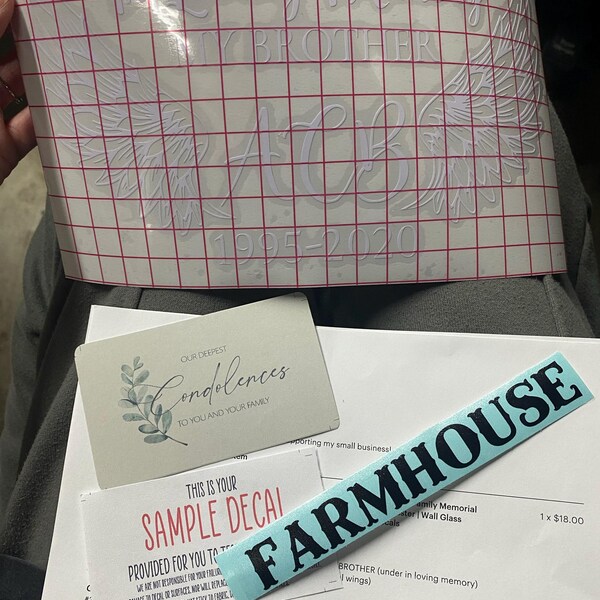 Love You Bye Decal, Over the Door Decal, Entrance Way Decal, Foyer ...