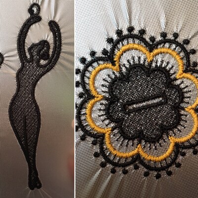 FSL Ballerina Free Standing Lace Machine Embroidery Designs Instant ...