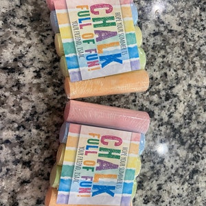 Sidewalk Chalk Tag, Chalk Full of Fun! End of School Gift for Classmate ...
