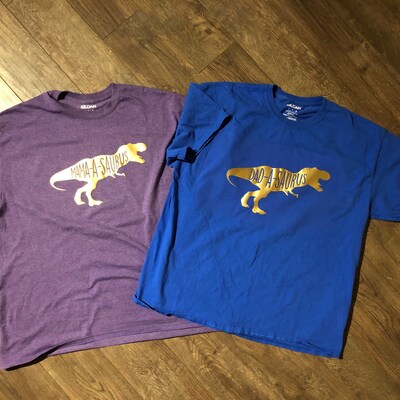 One-a-saurus Mama-a-saurus Dad-a-saurus Rex Pack 1st - Etsy
