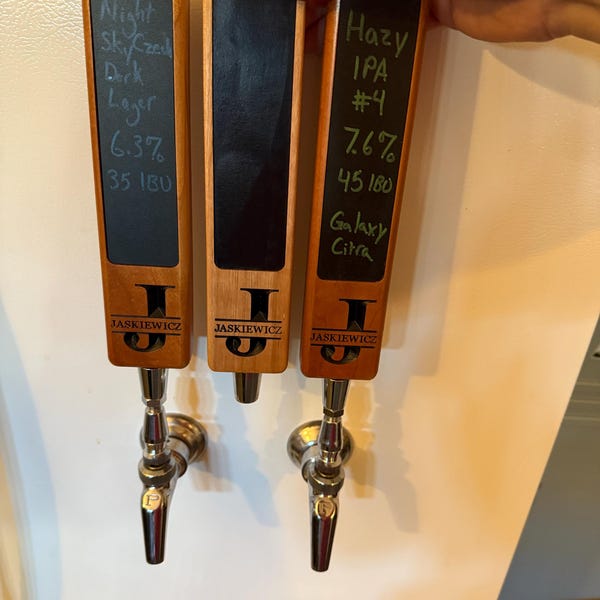 Beer Tap Handle Chalkboard Personalized Family Name Wedding Accessories ...