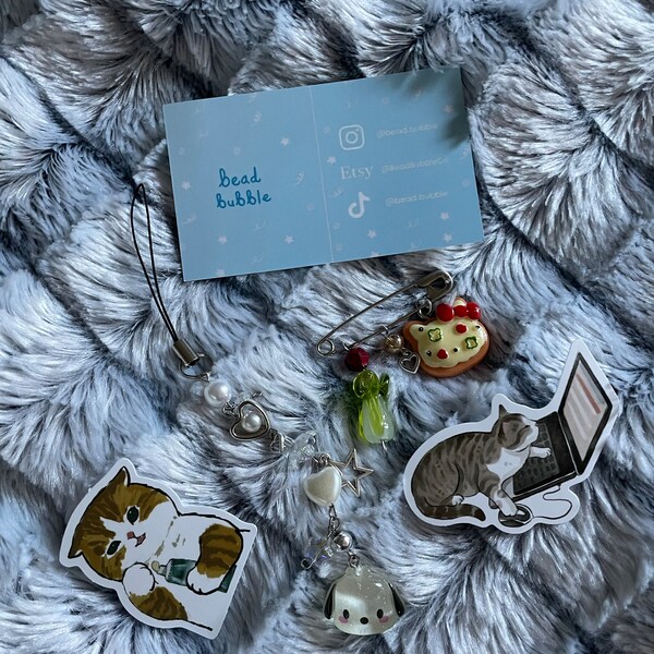 Japanese Gashapon Mini Food Dessert Trinket Beaded Keychains ...