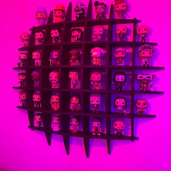 Funko Pop Display Shelf, Wall Display Unit, MDF, Pop Vinyl, Storage for ...