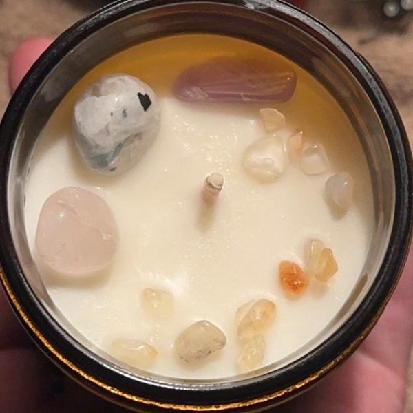Manifest Love and Fortune Crystal Manifesting Intention Candle - Etsy