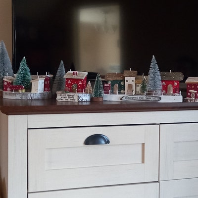 Little Driftwood Beach Scene With Trees and Boat, Anchor, Life Bouy ...