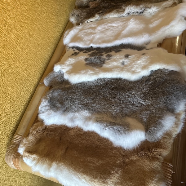 Large Soft Rabbit Fur Holster for Crafts and Decor 12*18 in Premium Fur ...