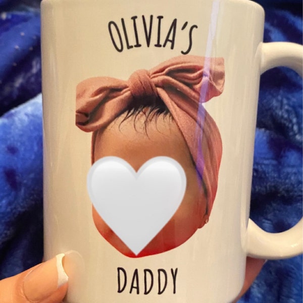 Custom Baby Photo Mug, Customized Photo Mug, Face Mug, Custom Photo Mug ...