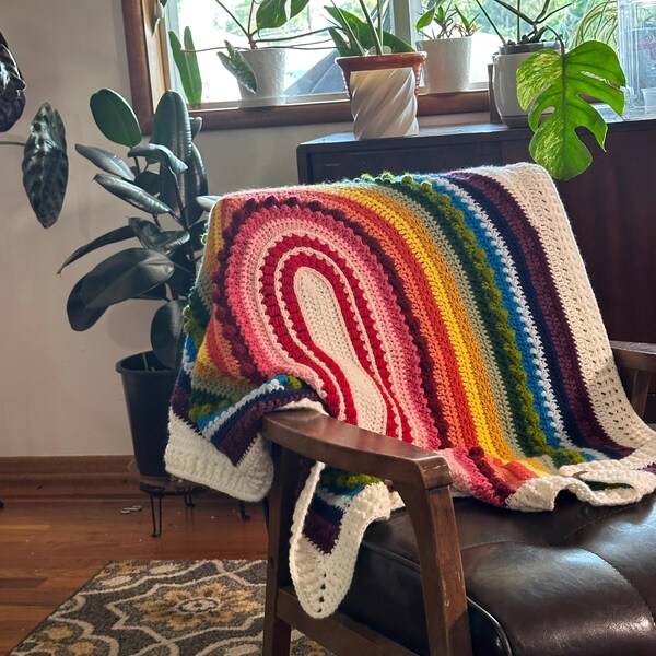 Mandala Blanket, Crochet Mandala, Throw Blanket, Baby Blanket ...