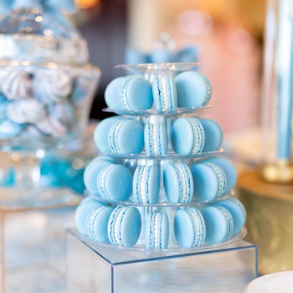 Blush Pink Pearl Macarons - Macaroons Cookies Treats Delicious Flavor ...