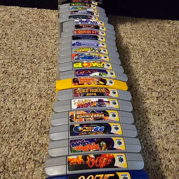 Atari Jaguar Sticker End Labels Set for All 185 Custom Cartridge Game ...