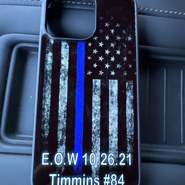 Custom Police Thin Blue Line Phone Case Cover For, Samsung Galaxy S23 ...