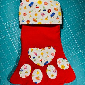 Animal Paw Stocking Sewing Pattern & Tutorial Christmas Holiday Easy ...