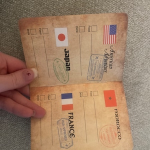 PRINTABLE PDF Drinking and Eating Around the World Showcase Passport - Etsy