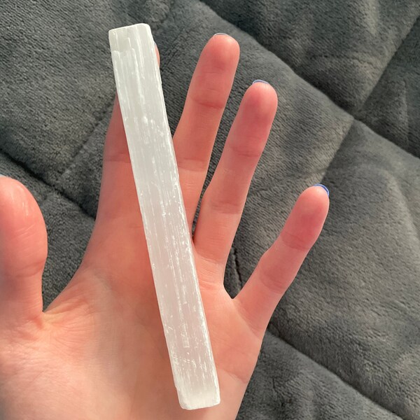 Raw Selenite Sticks, 1 Single 5" Inch Stick, High Grade, Selenite ...