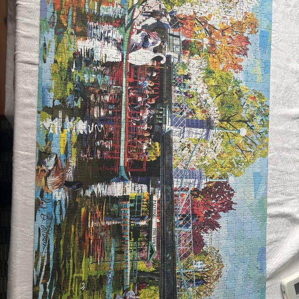 Day in the Garden; 1000-piece Velvet-touch Jigsaw Puzzle by Boston ...