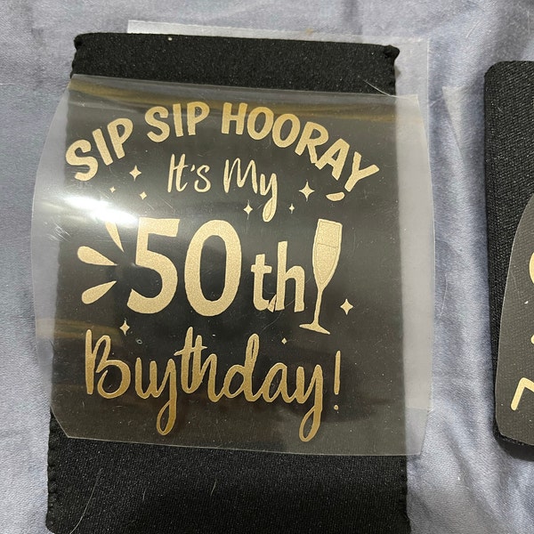 Sip Sip Hooray It's My 50th Birthday Svg, 50th Birthday Gift Svg ...