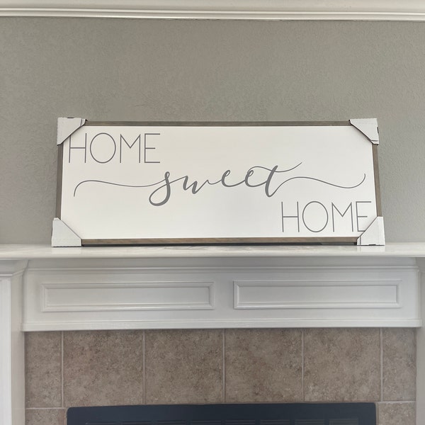 Home Sweet Home Sign | Above Couch Sign | Living Room Signs | Home ...