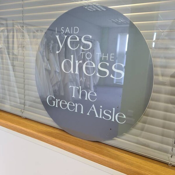 UK | PREMIUM | Bridal Dress Shop Sign | I Said Yes to the Dress ...