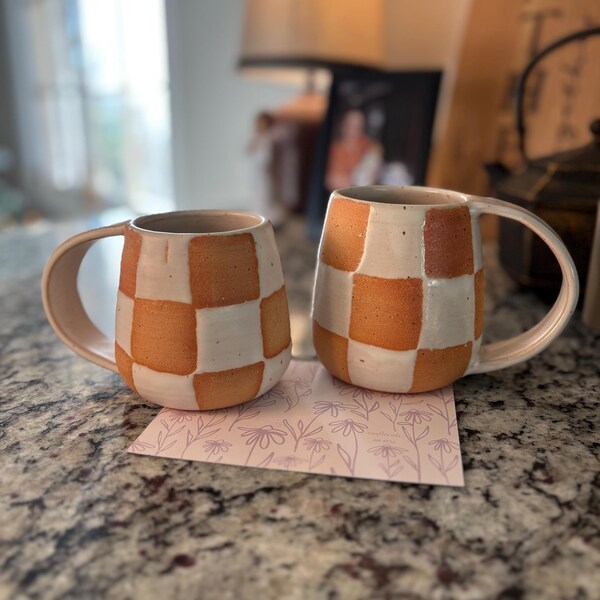 Blue and White Tile Mug | Blue and White French Style Pottery | Delft ...