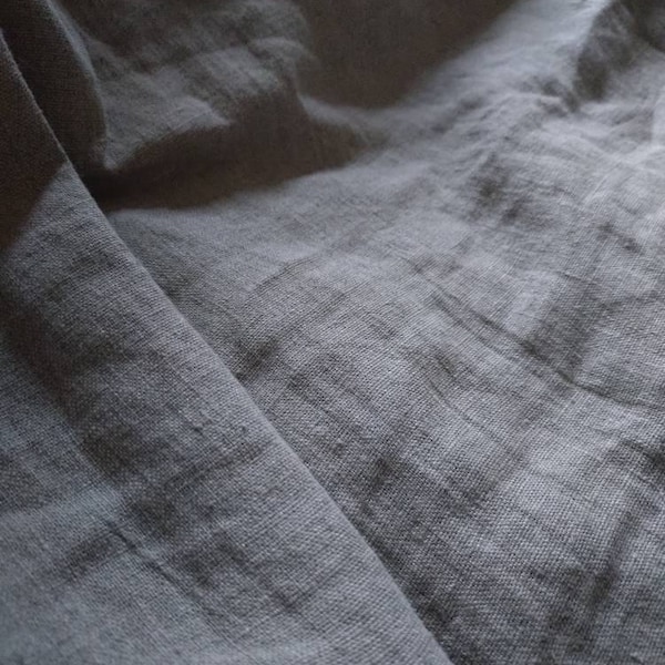 Linen Bed Throw Blanket, Grey Linen Bed Cover, Grey Coverlet, Linen Bed ...