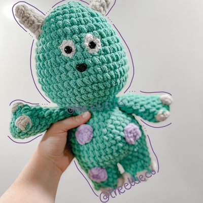 Mini Monster-keychain Version Crochet Pattern by Aquariwool Crochet ...