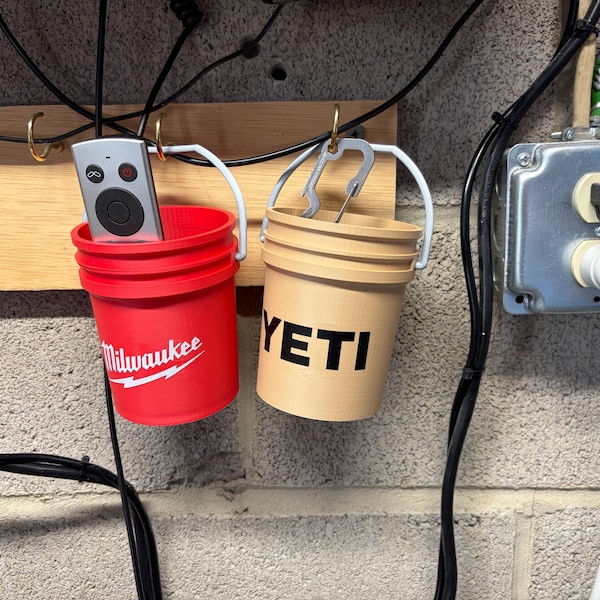 3D Printed 5-gallon Bucket Desk Organizer: Tool Brand Decor - Etsy