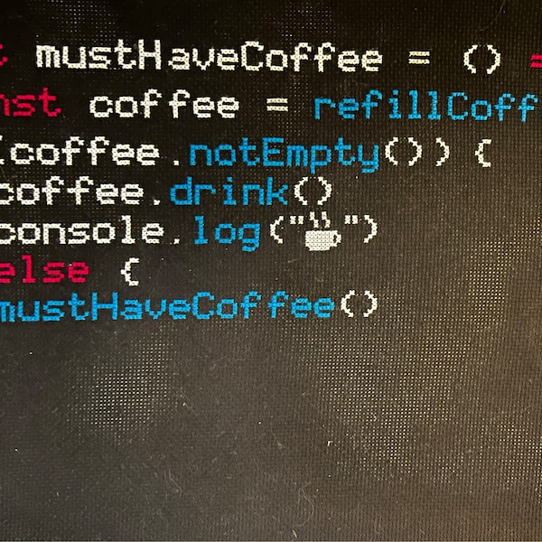 Musthavecoffee Cross Stitch Pattern: Programmer Gift (digital Download ...