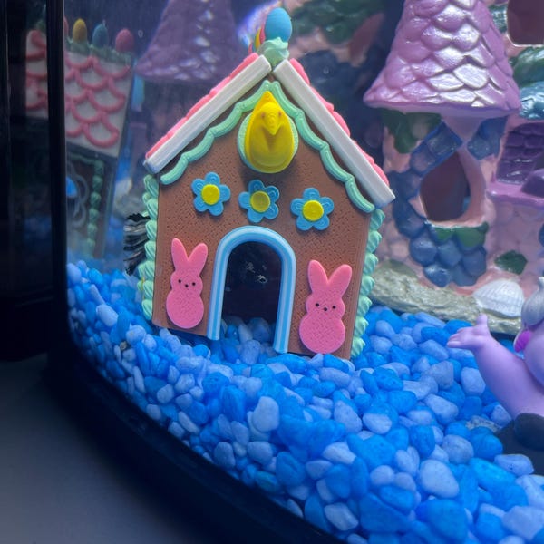 Mushroom Cave Aquarium Ornament, Customizable Fish & Shrimp Tank Decor ...