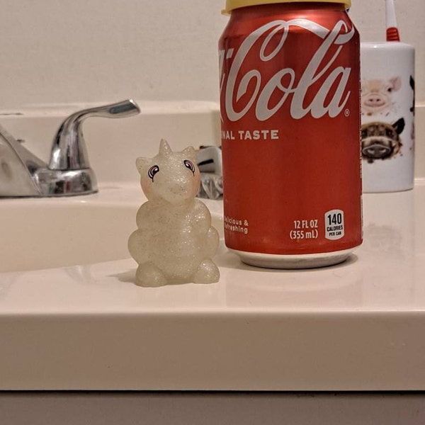 HQG1C Glitter Baby DRAGON Sparkling Silver Nostalgic 1980s Classic ...