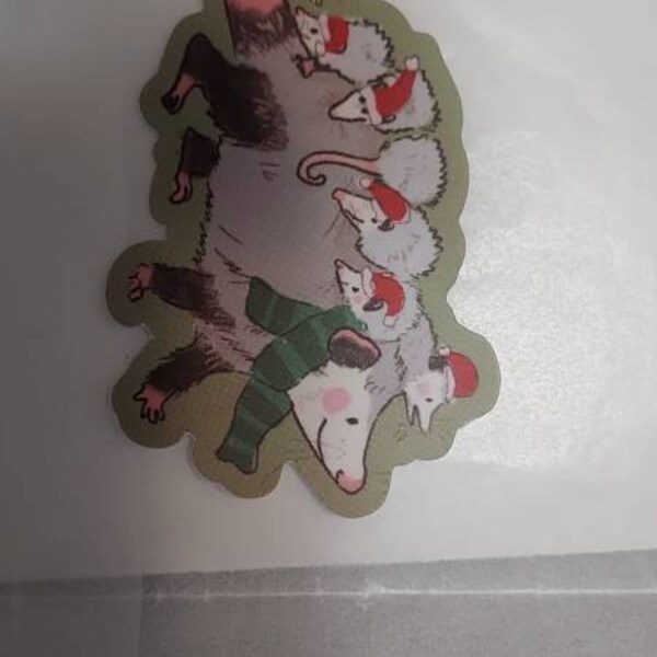 Birthday Party Opossum Possum Blank Greeting Card, Note Card, Thank You ...