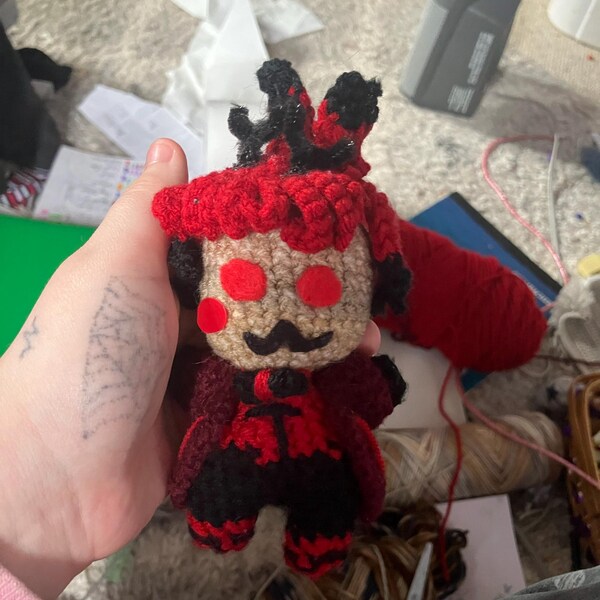 Chibi Alastor Crochet PDF Pattern - Etsy