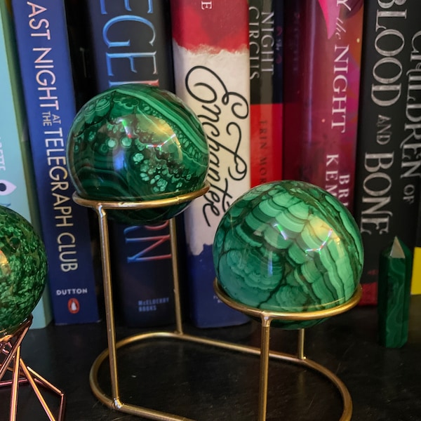Altar Decoration | Crystal Sphere Stand | 2 Sphere Holder | Modern Boho ...