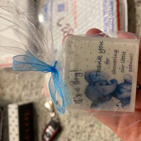 Twinkle Twinkle Little Star Baby Boy Soap Favors Set of 10 Bear Theme ...
