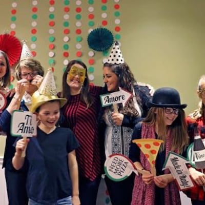 35 Italian Photo Booth Props, Italy Themed Party Props, Love Rome Party ...