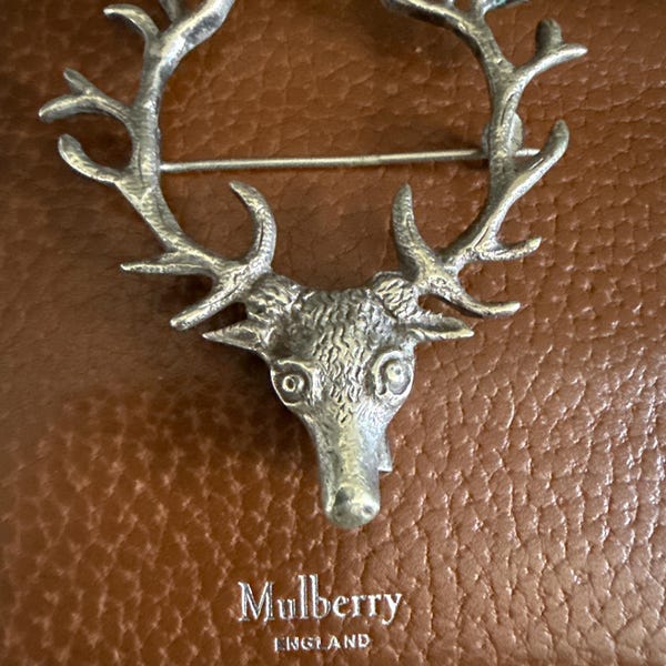 Vintage Art Deco 1930s to 1940s Pink Red Green Cold Painted Enamel ...