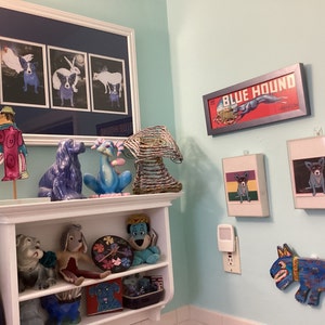 George Rodrigue Blue Dog Absolut Vodka Print Ad absolut Rodrigue matted ...