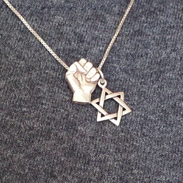 Small Star of David Necklace - Sterling Silver Star of David Charm on a ...