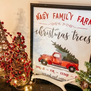 Personalized Christmas Tree Farm Sign Featuring Your Last | Etsy