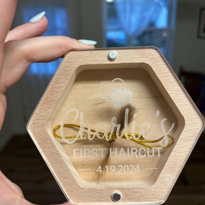 Babies First Haircut Box, Haircut Keepsake Box, Child Cutting off ...