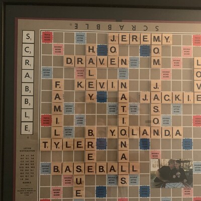 Custom Framed Scrabble Boards Personalized Gift Vintage - Etsy