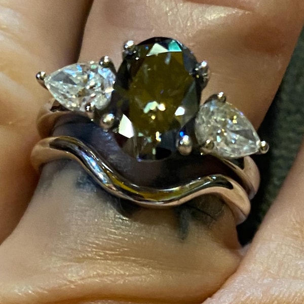 Silver Contoured Band Deep Curve Contoured Ring Silver Wedding Band ...