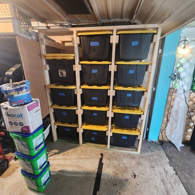 DIY Tote Rack Plans for the Greenmade 27-gallon Bins Sold by - Etsy