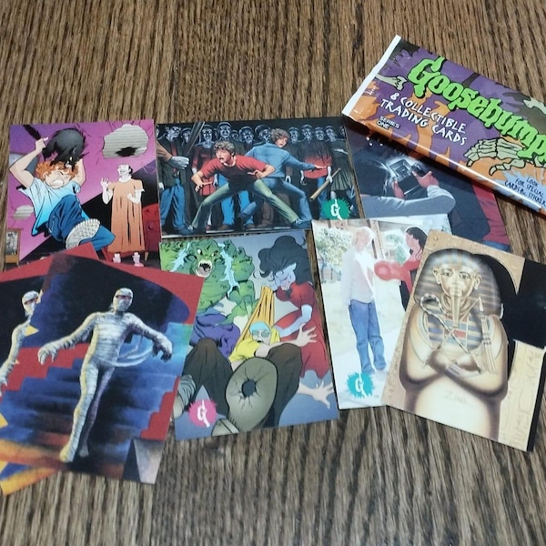 Vintage Goosebumps Pack of Cards Horror Goose Bumps Book Series One ...